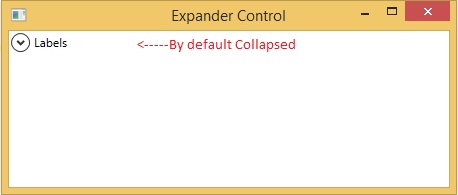 How to use Expander Control: WPF
