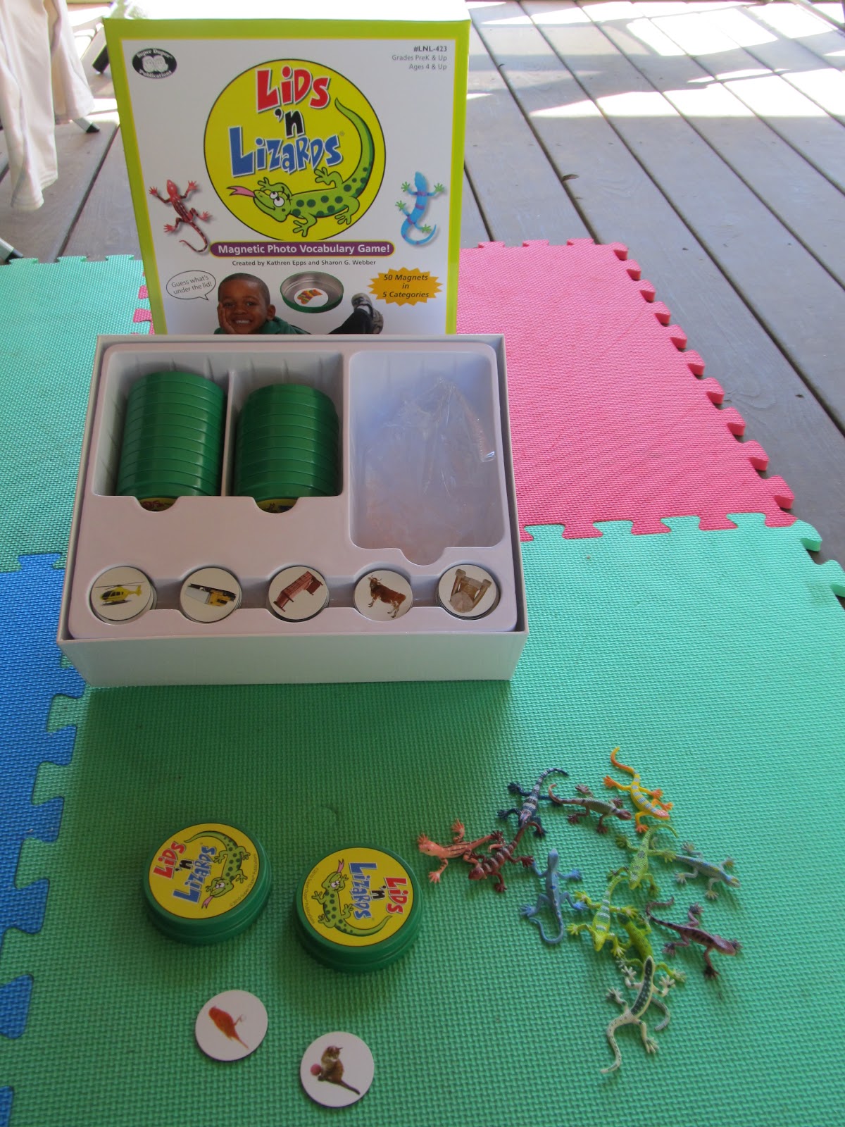 Homeschooling, Autism, & "Stuff" : Lids 'n Lizards game from Super ...