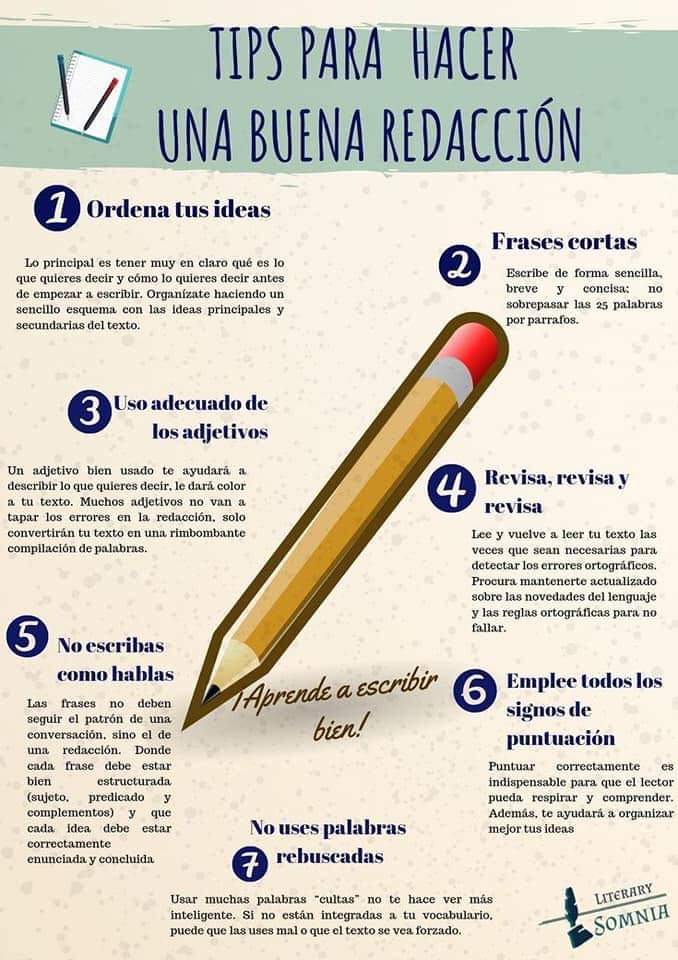 AULA VIRTUAL LENGUA CASTELLANA 5° Y 6°A: TIPS PARA HACER UNA BUENA REDACCIÓN.