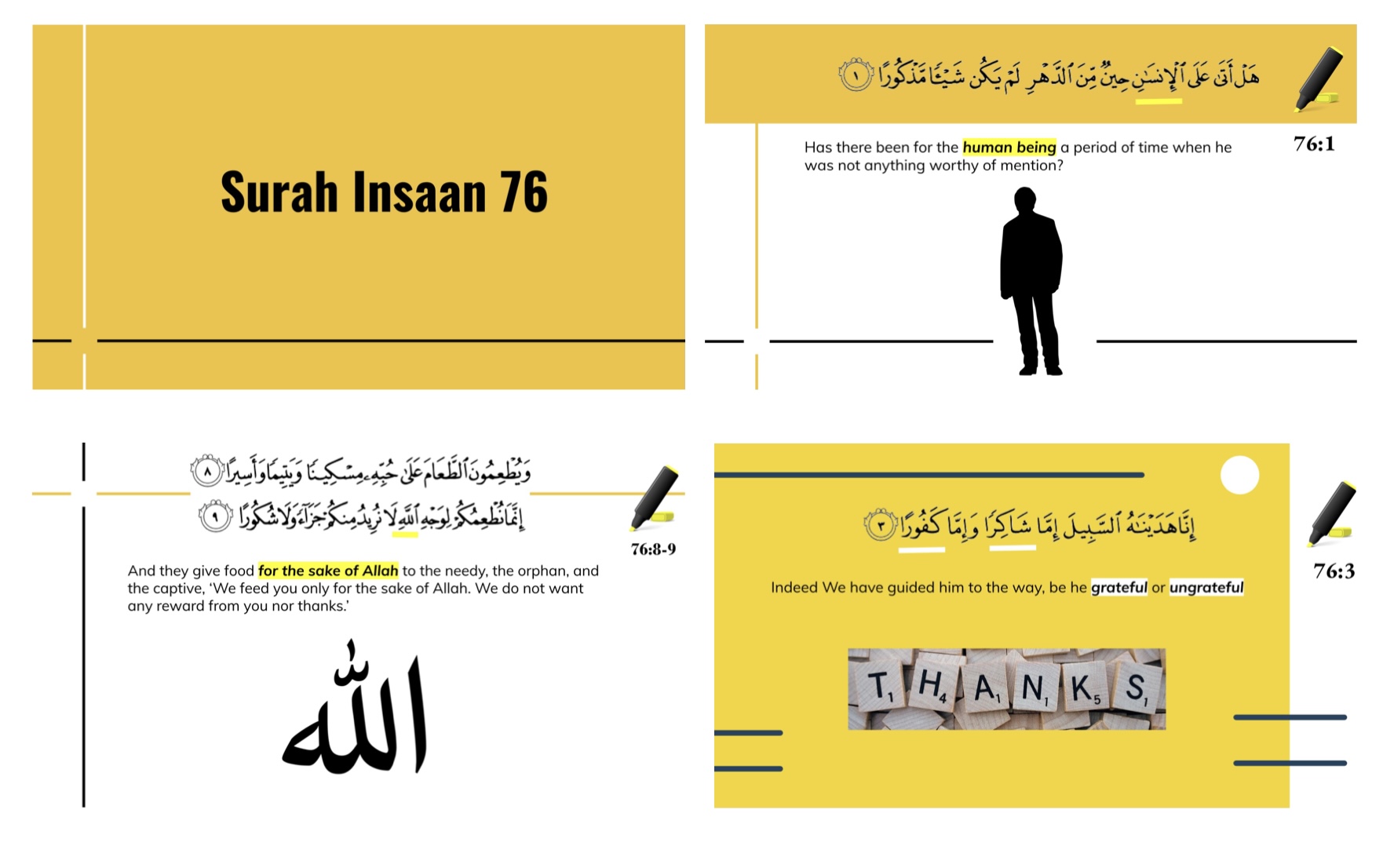 Quranic Highlights: Surah Al Insaan 76 | Islam From the Start