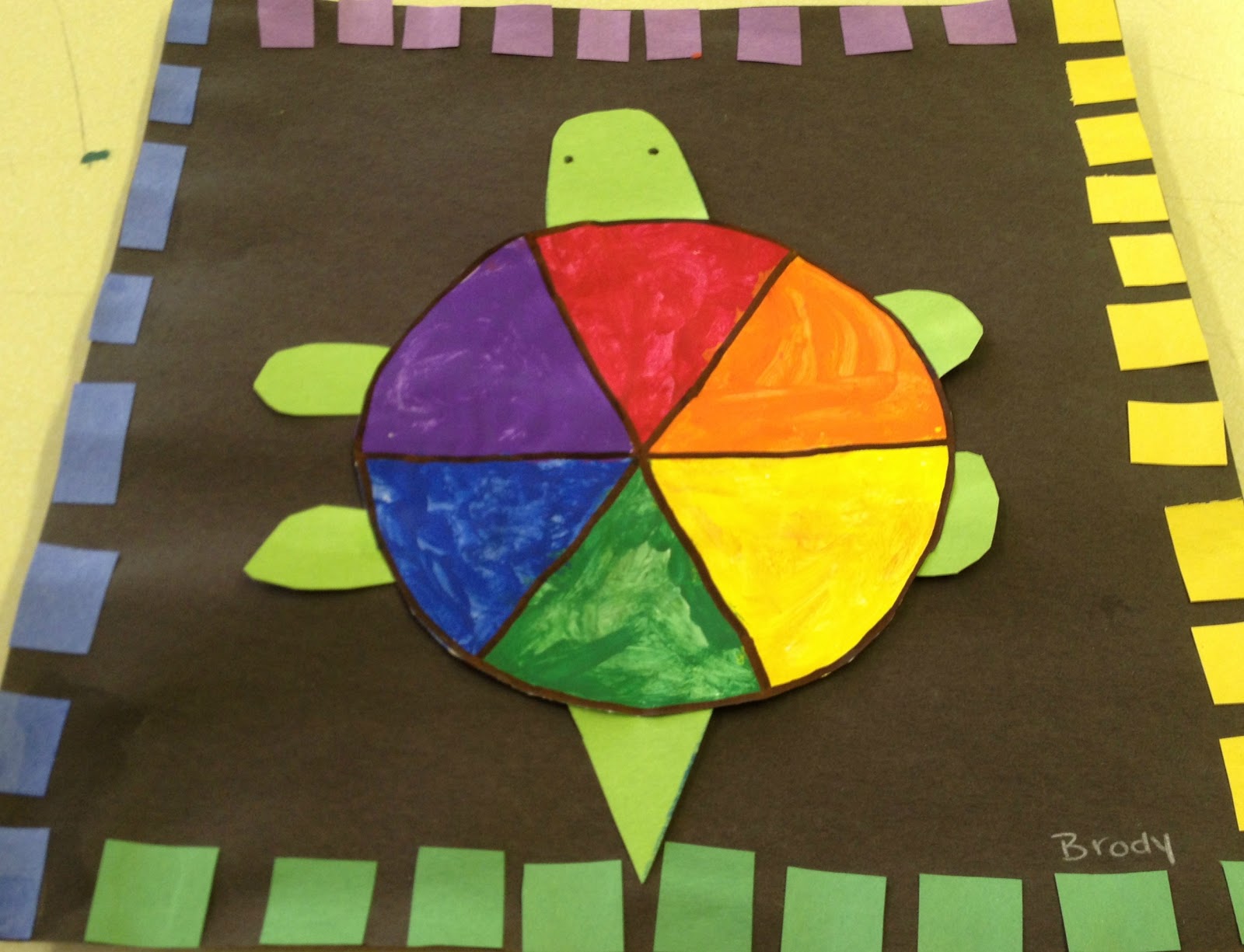 Nichols Art 2012-2013: 1st Grade Color Wheel Turtles