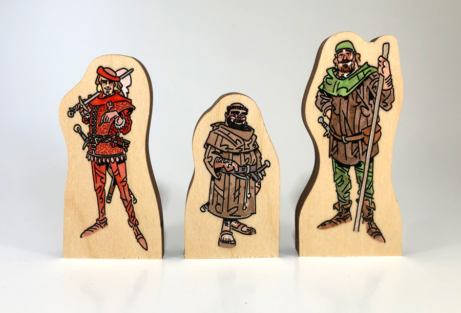 Robin Hood Wooden Figure Set
