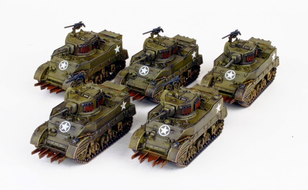 davetaylorminiatures: WW2 - A US Armored recon force.