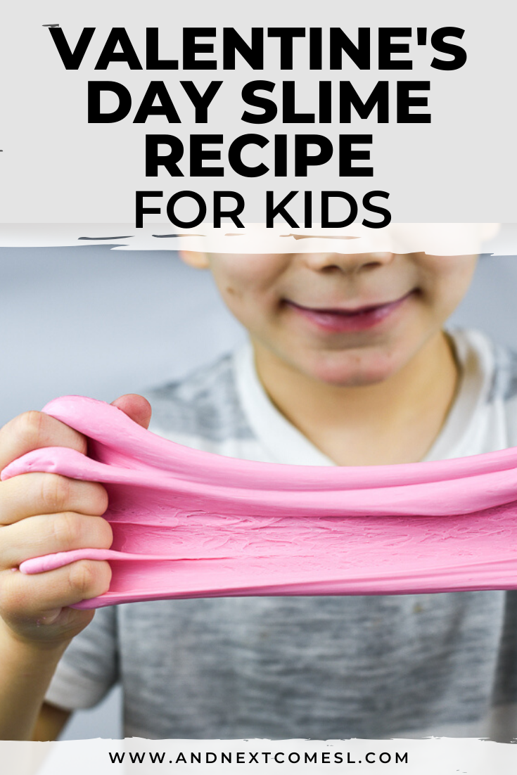 Valentine's Day Slime Favors with Free Printable Labels | And Next ...