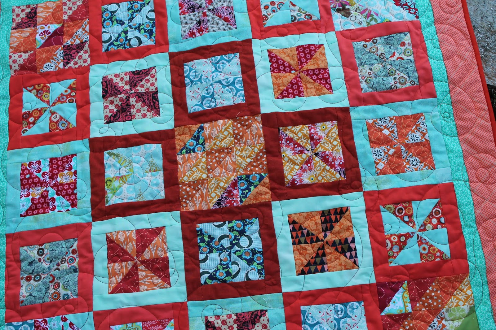 Quilting is more fun than Housework...: Happy Pinwheels