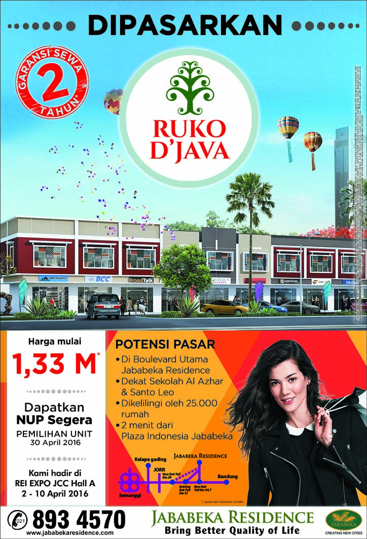Jababeka Residence: Dipasarkan RUKO D'JAVA - Jababeka Residence