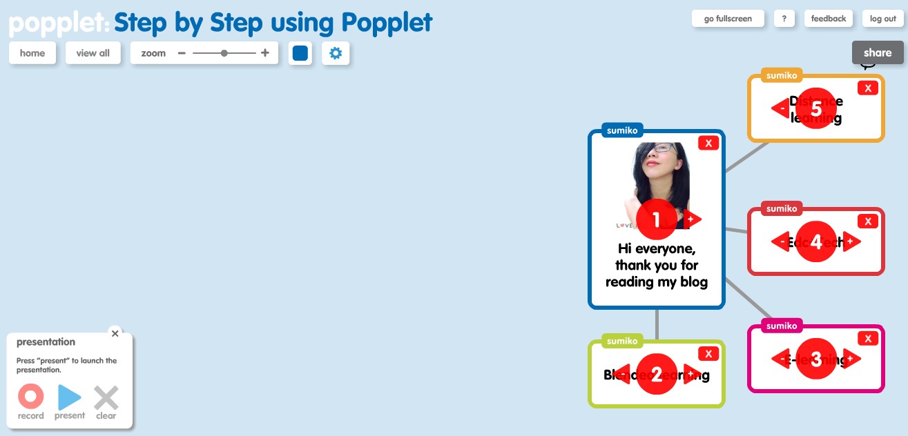Blended Learning @ (Tech+Education) : How to use Popplet 2017