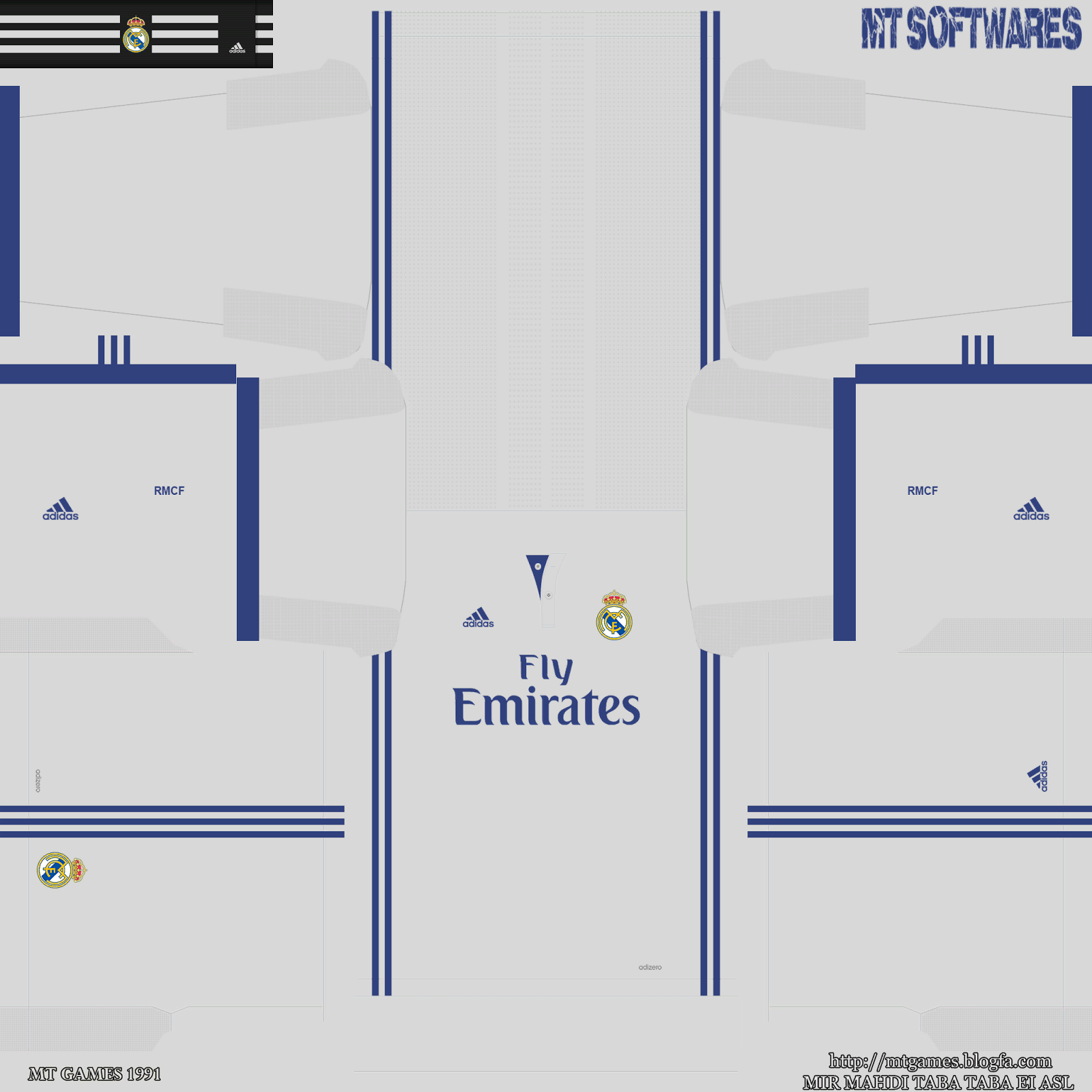 Real Madrid 2016/2017 Kits By: MT SOFTWARES
