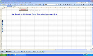 Ms Excel to Ms Word Data transfer by one click. | Learn Computer