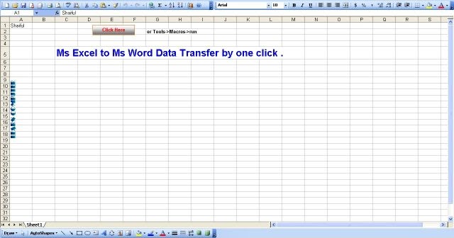 Ms Excel To Ms Word Data Transfer By One Click Learn Computer