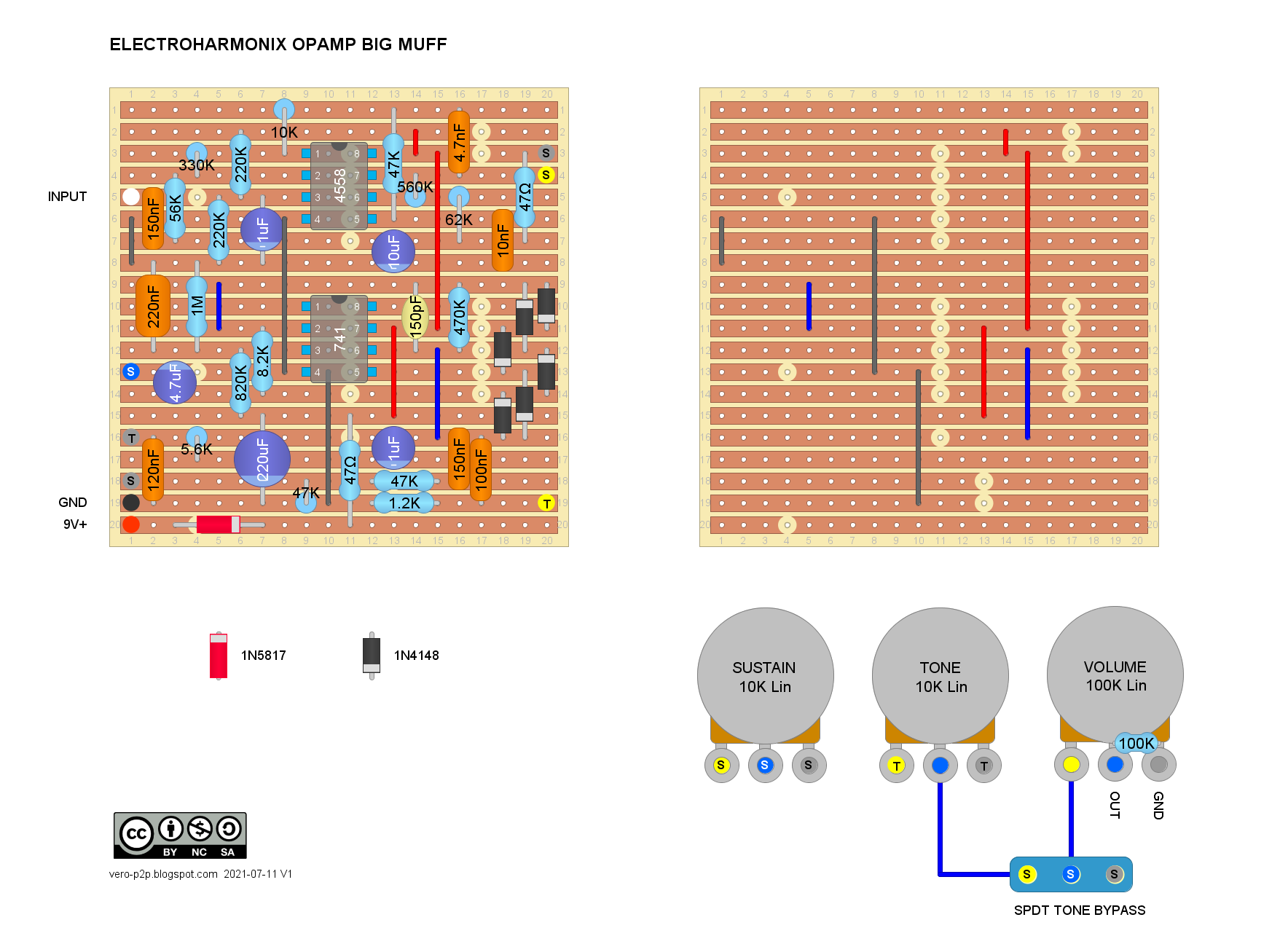 Guitar Effects - Vero - Point to Point - Tag Board Layouts: ELECTRO ...