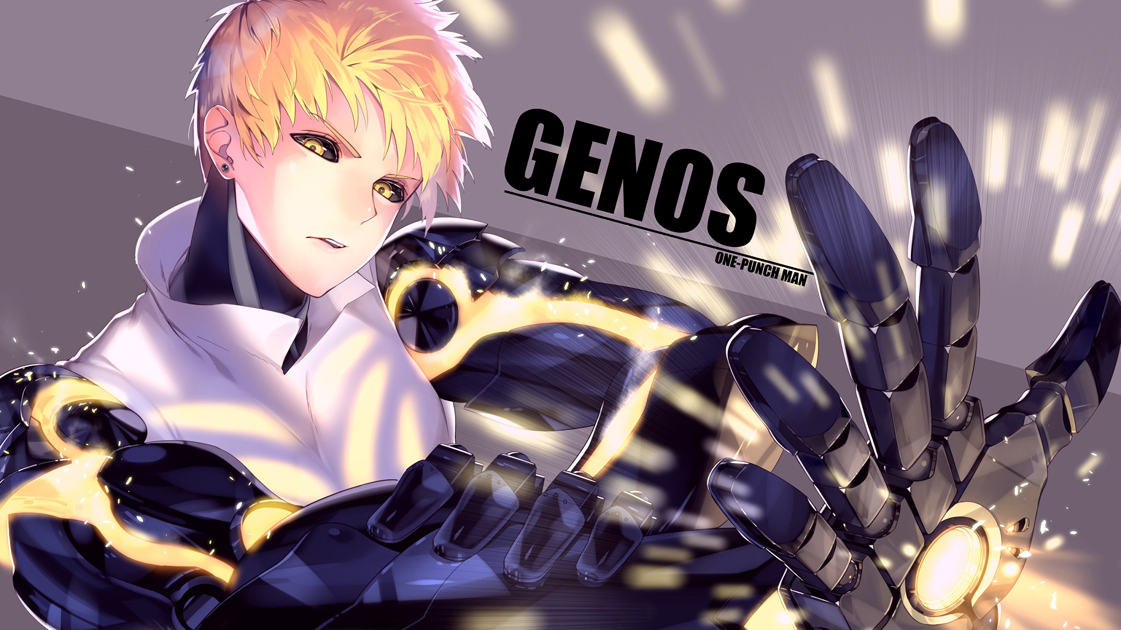 Genos, One Punch Man, 4K, #18 Wallpaper PC Desktop