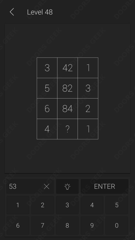 Math Level 48 Solution ~ Doors Geek