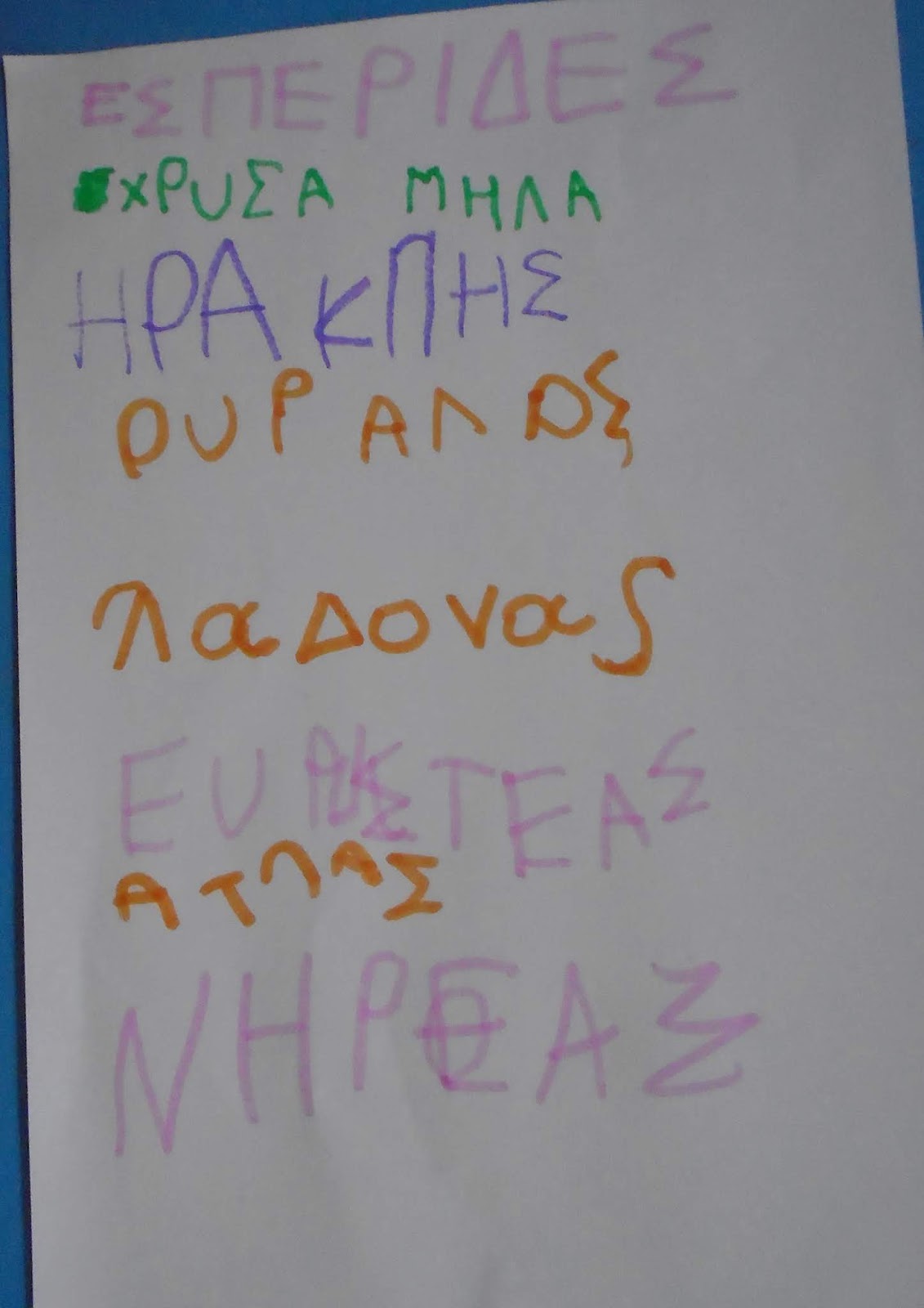 5 ΝΗΠΙΑΓΩΓΕΙΟ ΚΑΛΑΜΑΤΑΣ : 11ος ΑΘΛΟΣ ΤΟΥ ΗΡΑΚΛΗ-ΤΑ ΜΗΛΑ ΤΩΝ ΕΣΠΕΡΙΔΩΝ ...