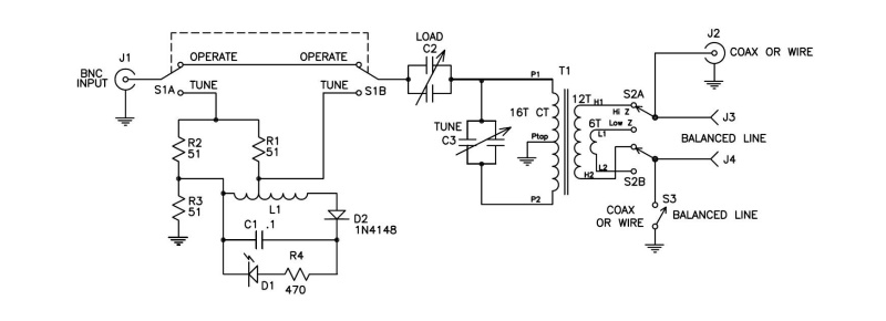 Apuntes y Notas de LU7DZ: El transmatch QRP de QRPGuys