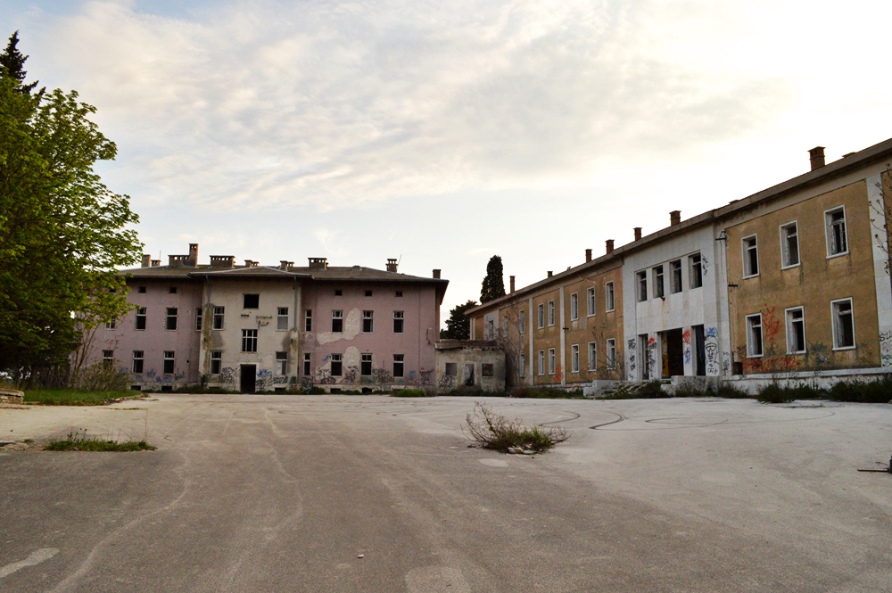 Ghost funfair: Military barracks (part 1), Pula, Croatia