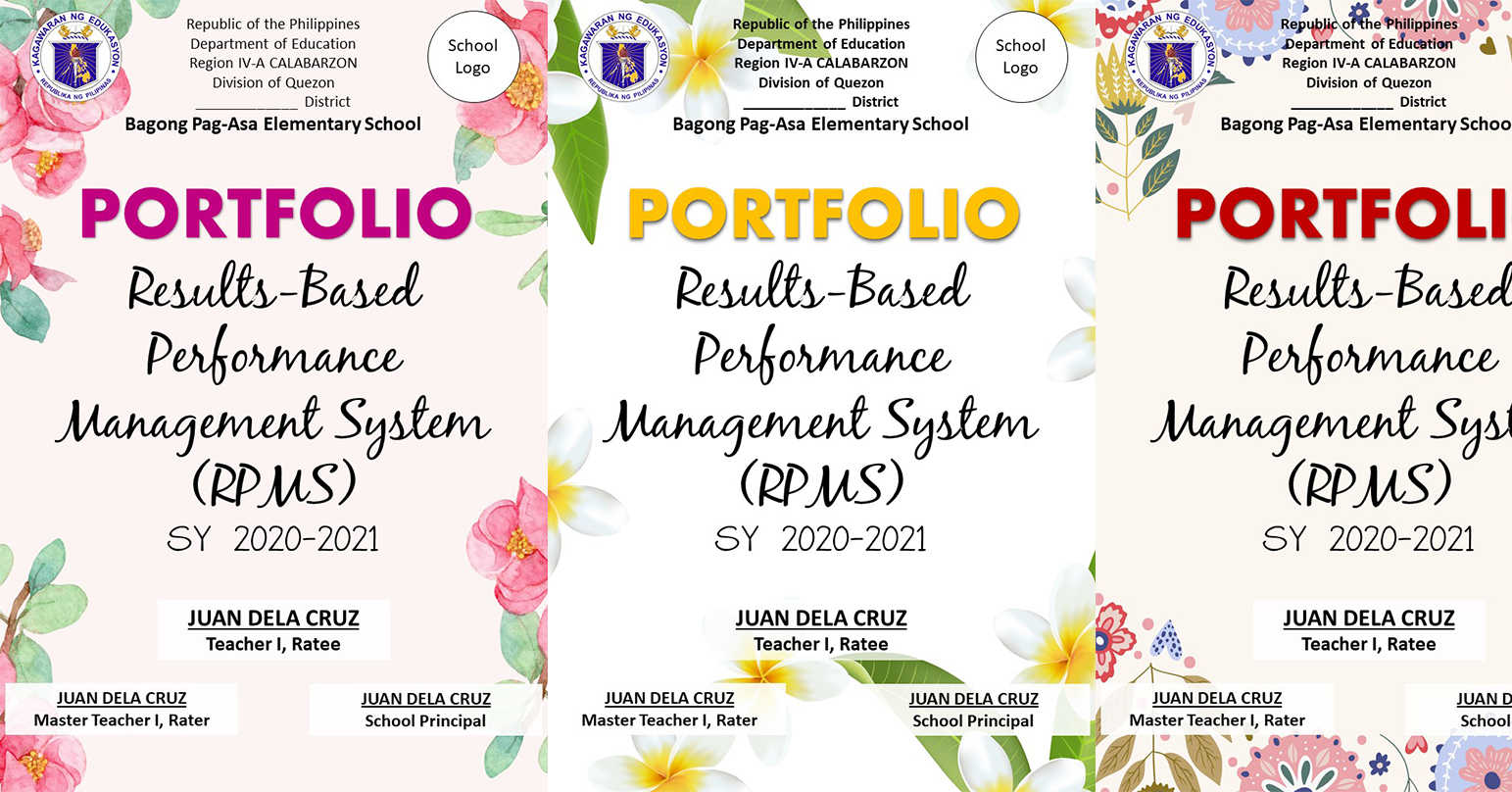 NEW RPMS E-PORTFOLIO FOR TEACHERS (Designs 5-8) Free Download - DepedClick