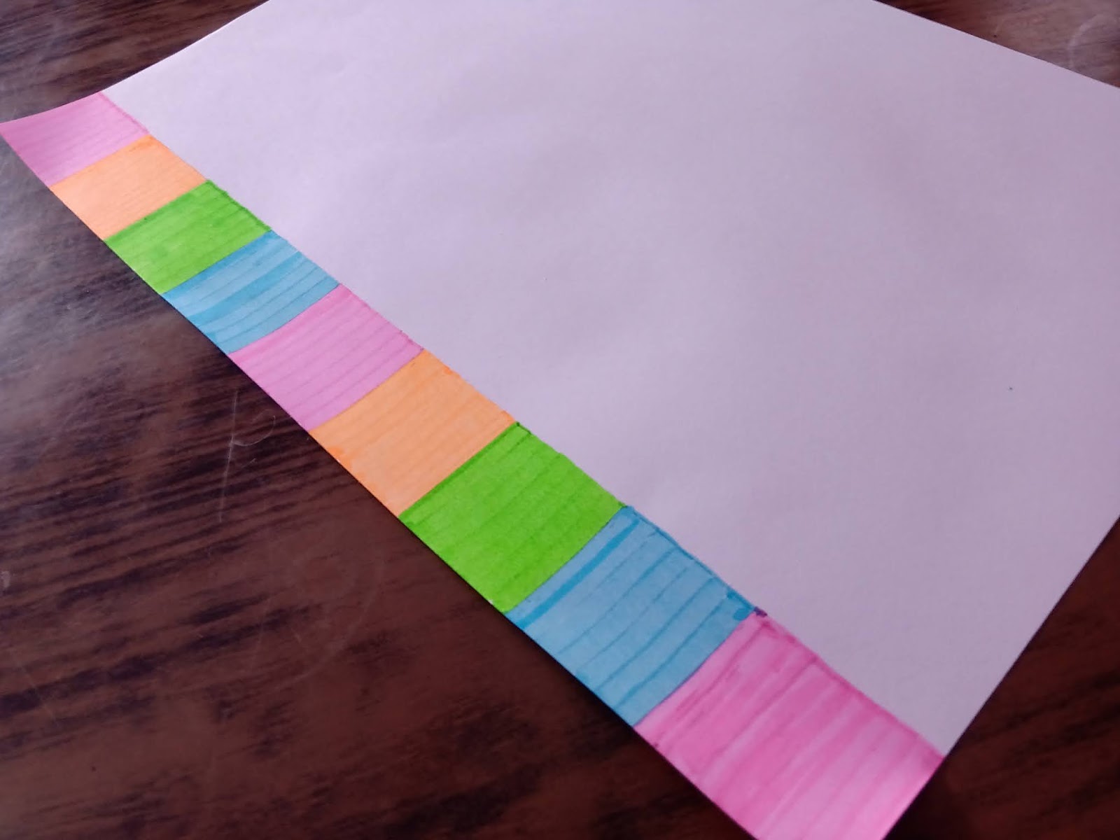 Dear Study: Border with highlighters | White Chart or Paper One Side ...