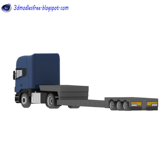 truck trailer 3d model