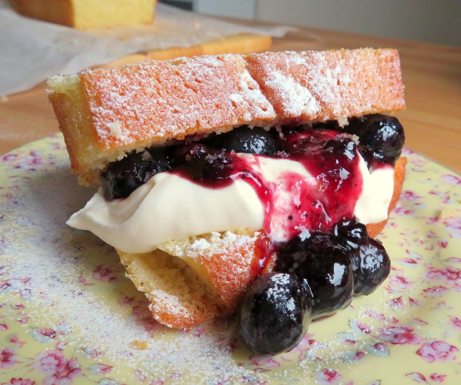 Lemon Sandwiches with Blueberries & Cream | The English Kitchen