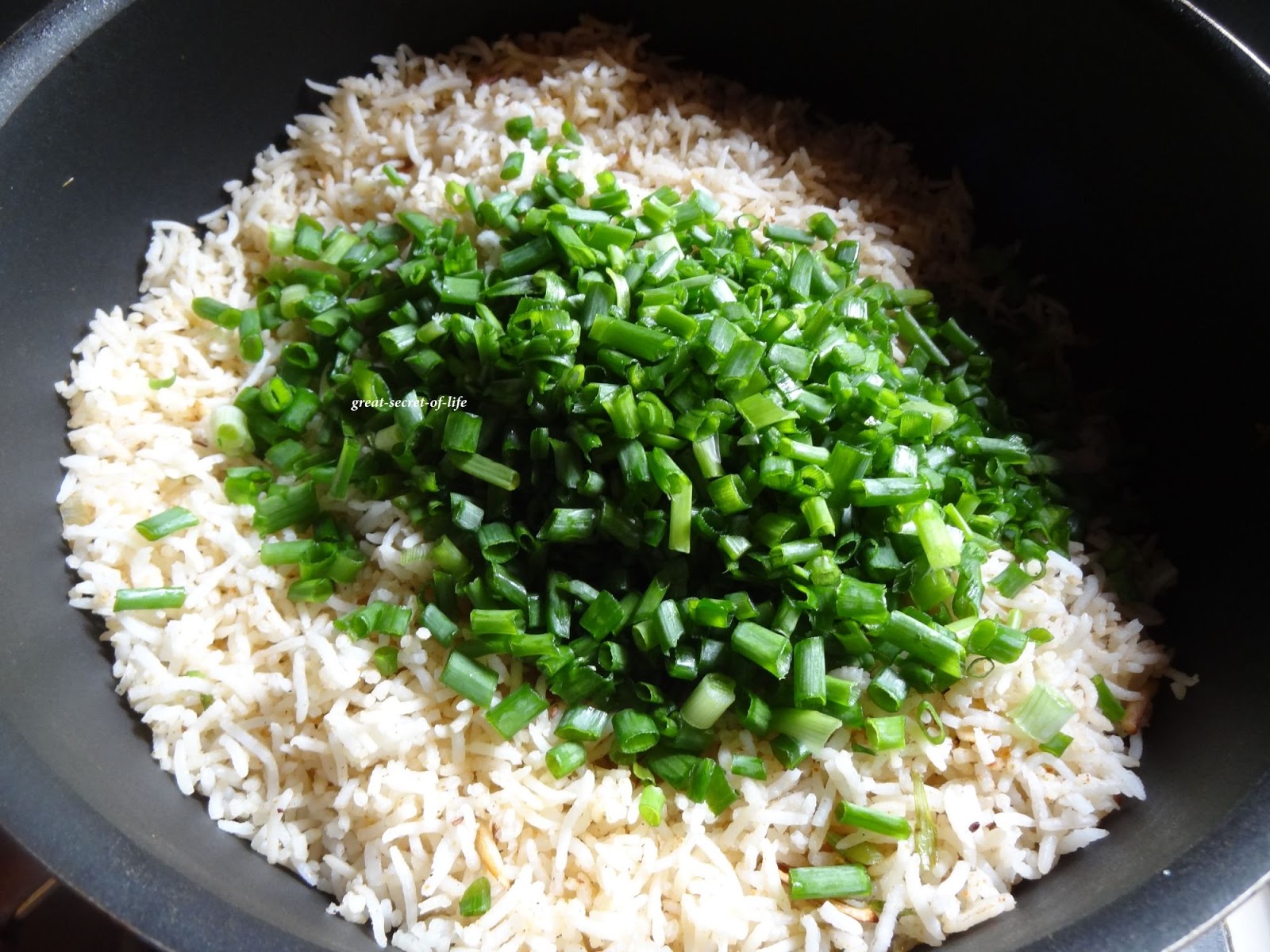Amu's - The Foodie Fix: Spring Onion Rice