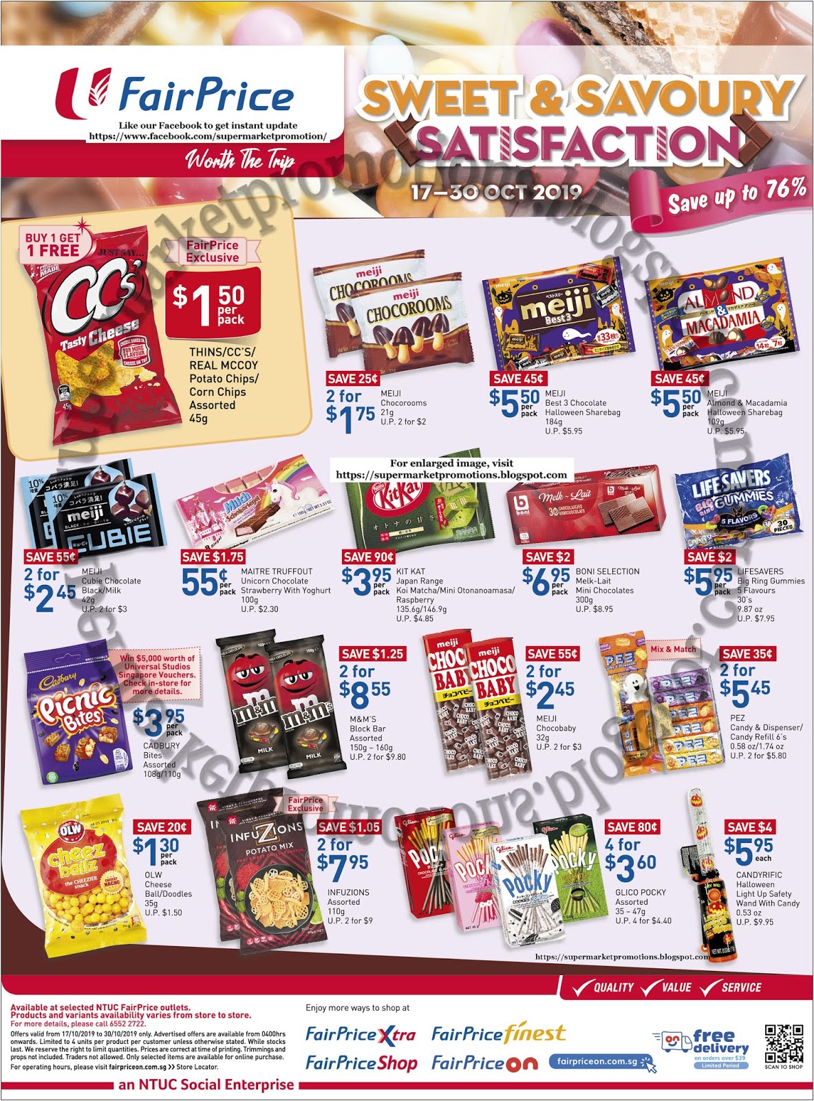 NTUC FairPrice Sweet Treats Promotion 17 - 30 October 2019 ...