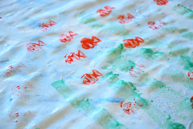 Swimmy Stamp Painting | What Can We Do With Paper And Glue