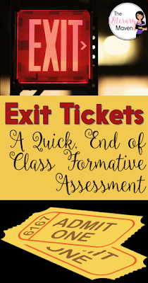 Exit Tickets: A Quick, End of Class Formative Assessment - The Literary ...