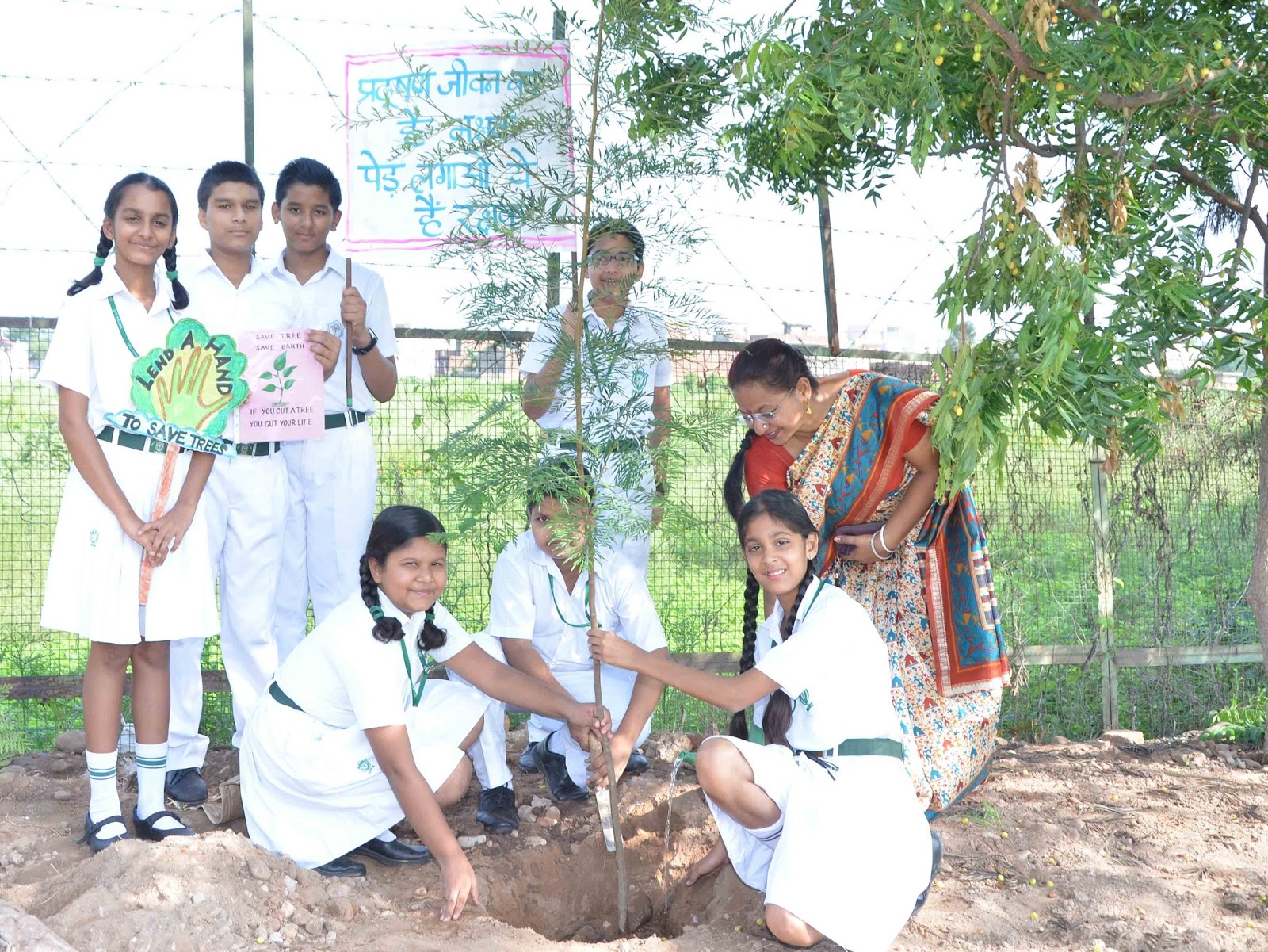 Haryananewswire: Tree plantation week inaugurated in DPS Pinjore