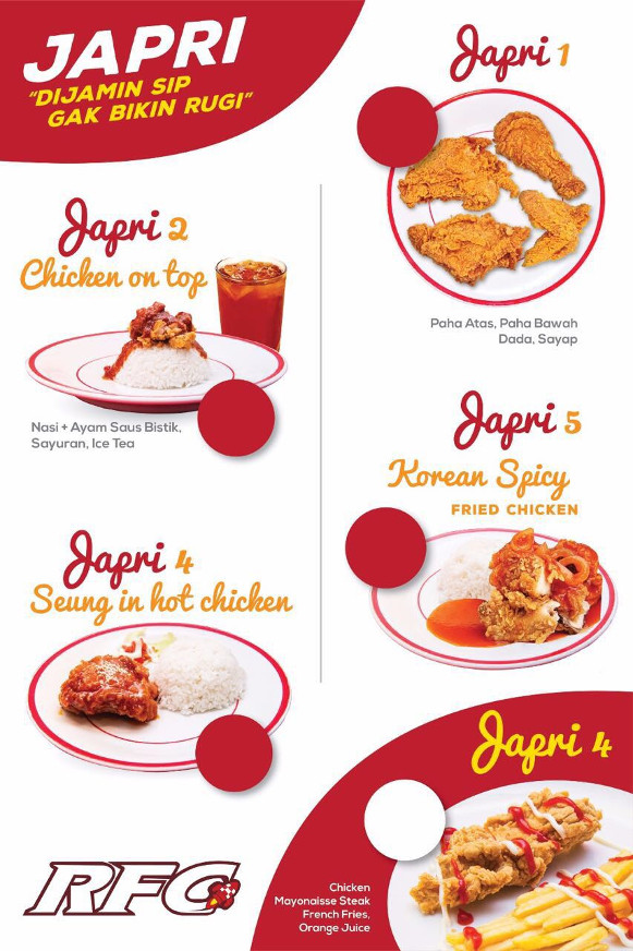 ROCKET FRIED CHICKEN: Menu