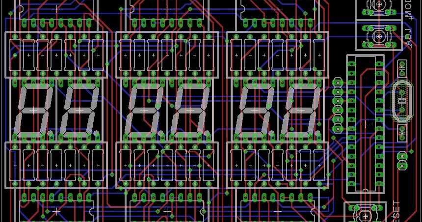 CircuitsInc - Circuit to PCB converter!: Digital Table Clock - Prototype