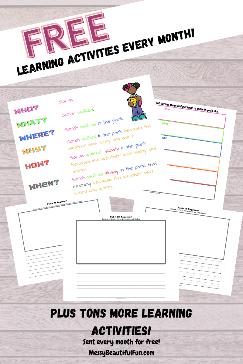 Messy, Beautiful, Fun: November Subscriber Freebie Pack Sneak Peek!