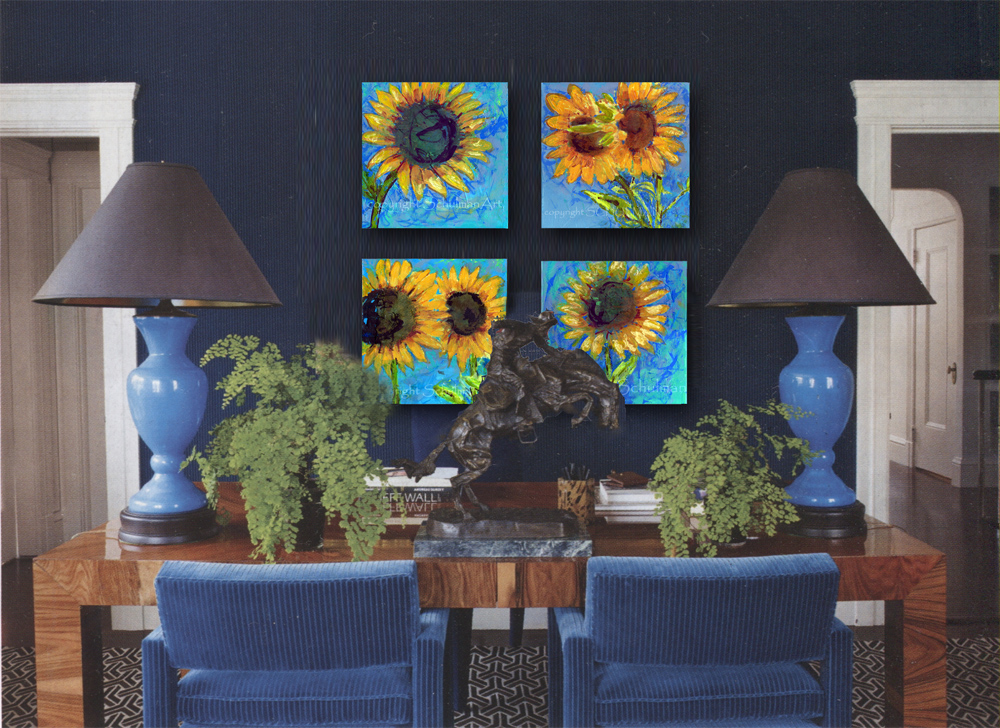 Fall for Sunflower Colors in a Modern Decorating Scheme - Miriam ...