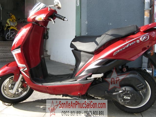 Bảng giá sơn xe Sym Excel ~ Bảng giá sơn xe máy rẻ bền đẹp tại Tp. HCM