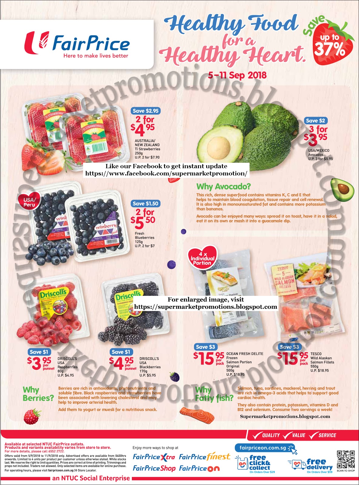 NTUC FairPrice Healthy Food Promotion 05 - 11 September 2018 ...