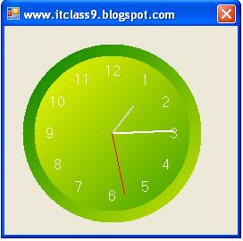 IT Class9: How to make a simple analog clock in C#