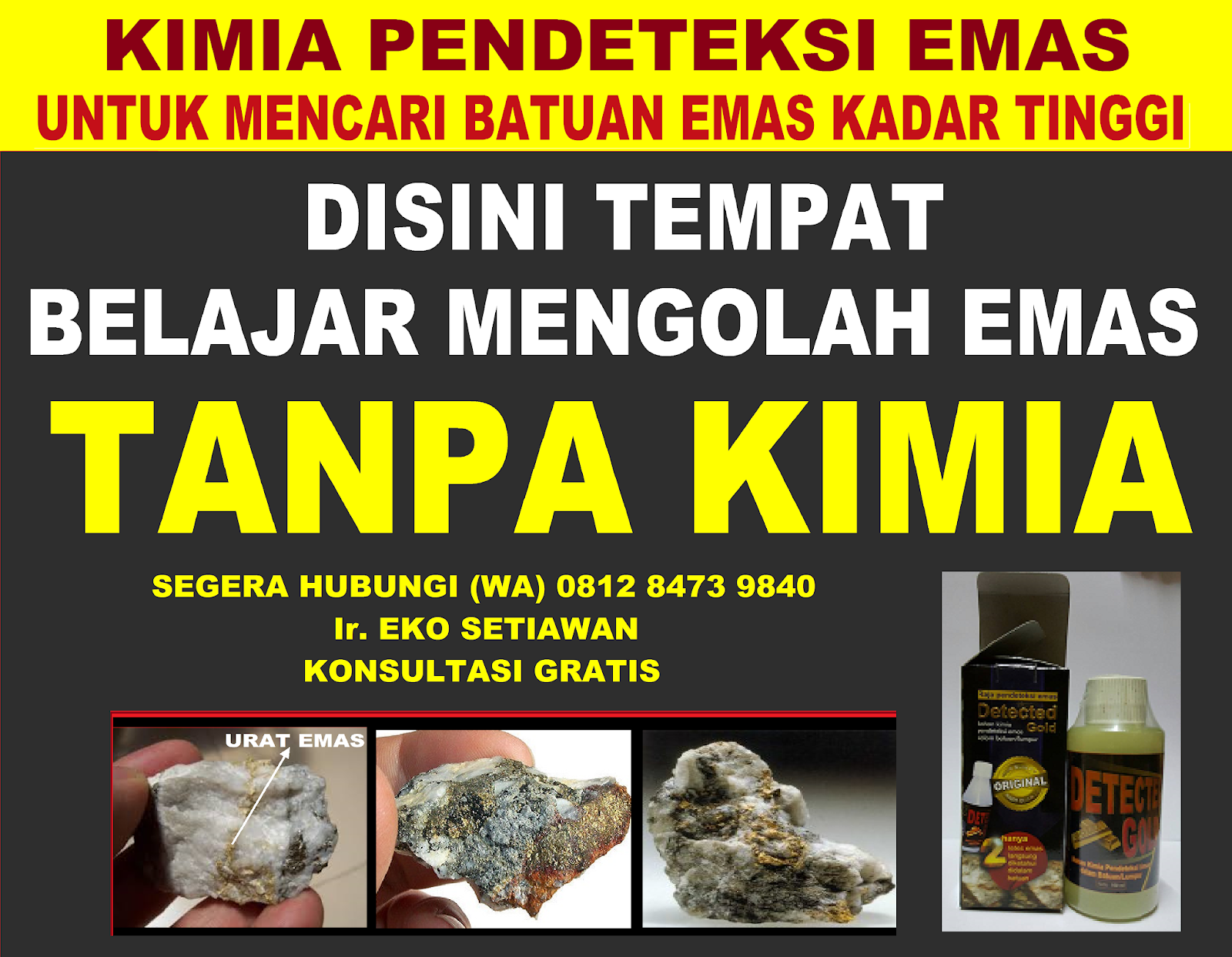 KLIK BELAJAR MENAMBANG EMAS: CARA PENGOLAHAN EMAS