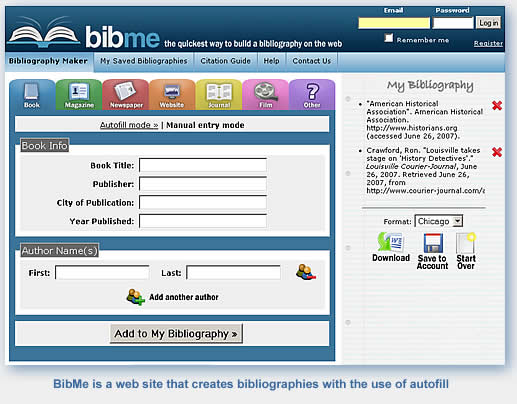 Cave Reading: Using Bibme.org to Create Citations