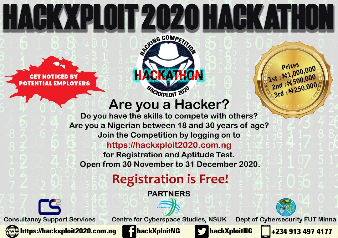 HackXploit Competition 2020 for Nigerian Hackers | N1.75m in Prizes