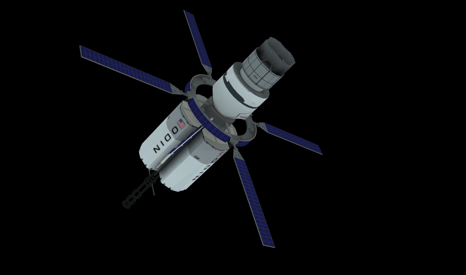 paperhobby: ODIN Space Station from Call of Duty: Ghosts 1/100