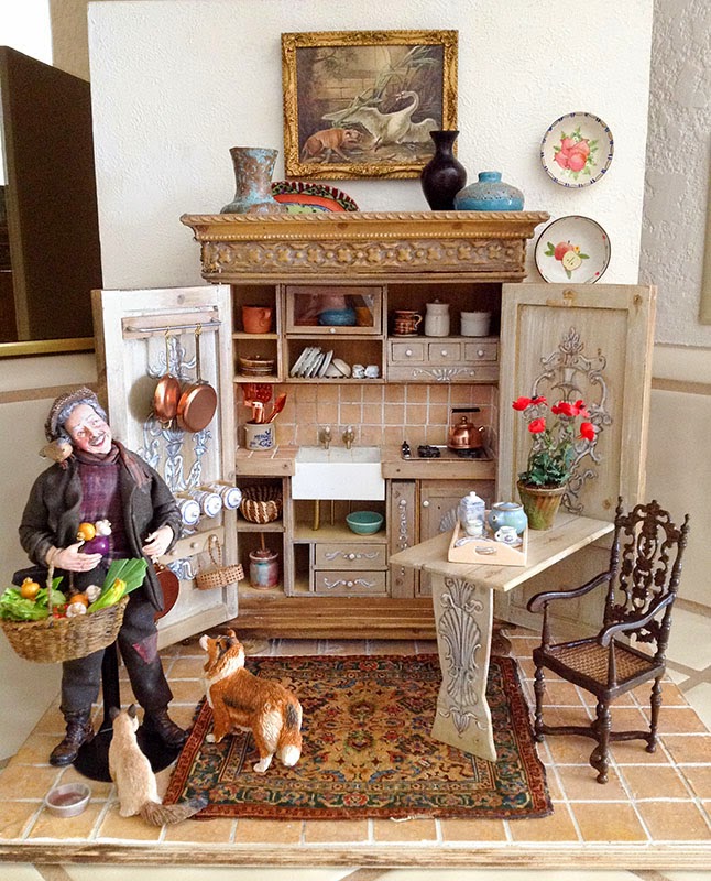 Good Sam Showcase of Miniatures: Exhibit: Kitchen in a Cupboard
