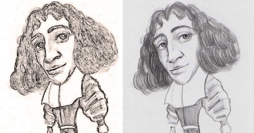 Benedictus de Spinoza: De #Spinoza-cartoon van Nacho García