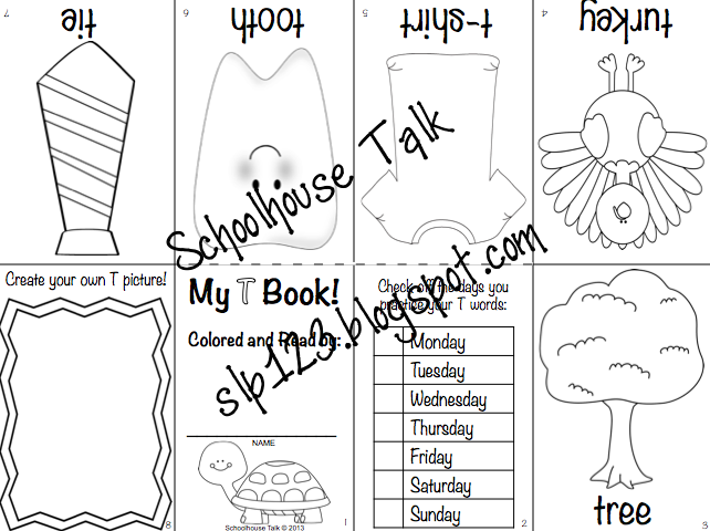 Schoolhouse Talk!: Itty-Bitty Books for Articulation Practice - T, D, N set
