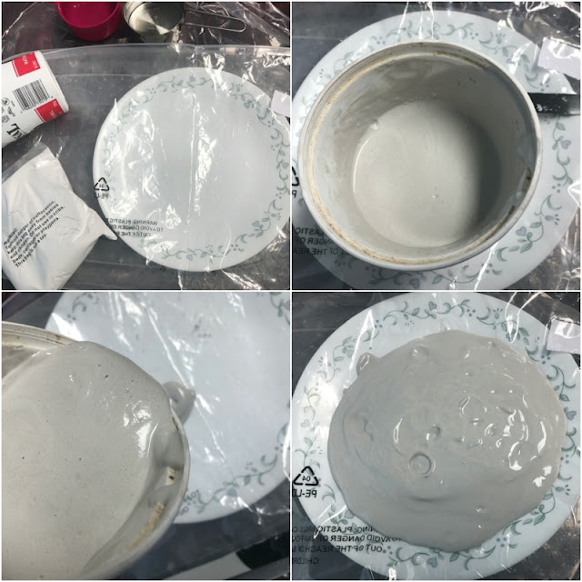 Create With Mom: Nature inspired Plaster of Paris platter and giveaway