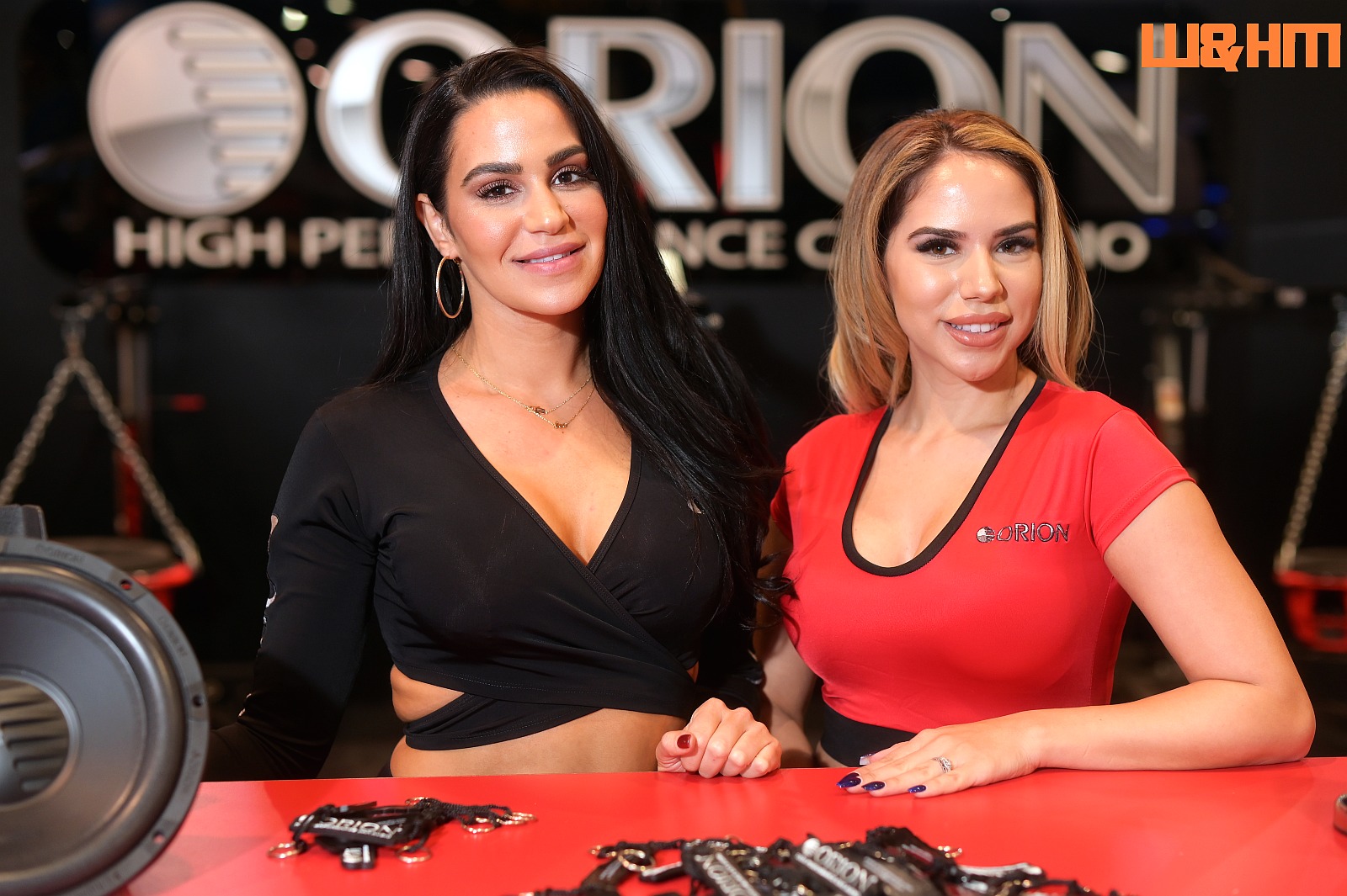 Cute Brianna Ramirez and Friends at Orion Car Audio in #CES