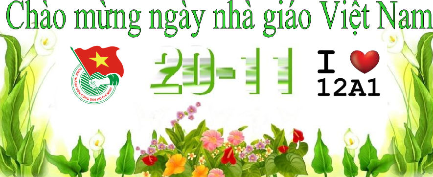 Lớp 12a1 Chào mừng ngày nhà giáo Việt Nam