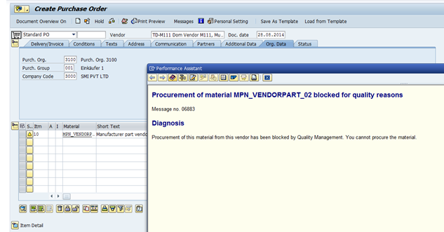 Manufacturer Part Profile in QM | SAP Online Guides