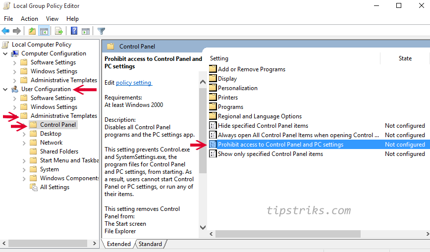 Cara Disable Control Panel Windows 10 | Cara Tepat