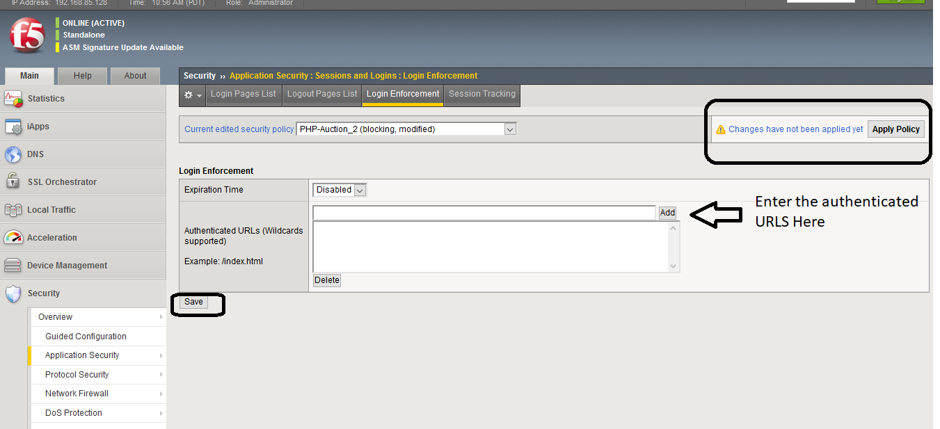 Login Enforcement On F5 Asm ~ Network And Security Consultant