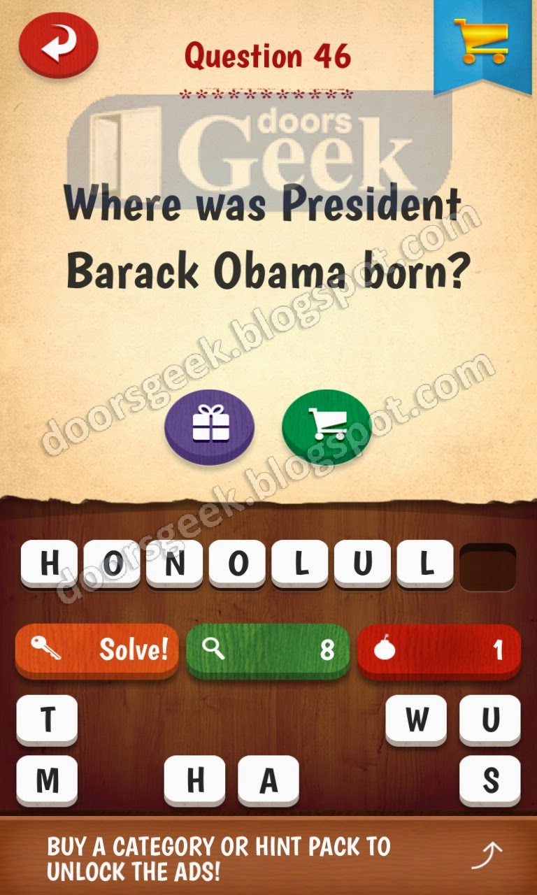 The American Quiz - Level 46 ~ Doors Geek